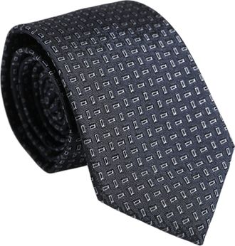 Dolce & Gabbana Geometric Silk Necktie - Blue
