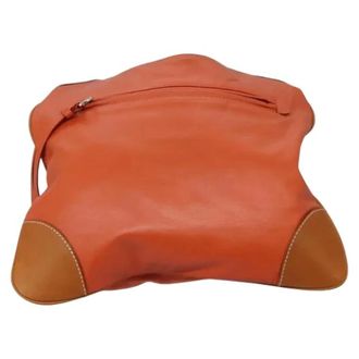 Burberry Pre-owned Wildleder Schultertasche - - Pre-owned - Damen - Orange - ONE SIZE