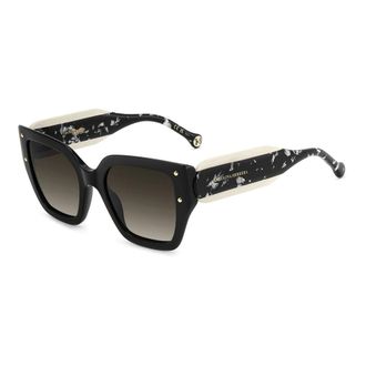 Carolina Herrera Schwarz Wei&szlig;/Braun Get&ouml;nte Sonnenbrille - - Accessories - Damen - Schwarzk - 53 MM