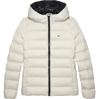 Tommy Jeans Wasserabweisende Daunenjacke mit Kapuze - - Jackets - Damen - Wei&szlig; - M