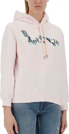 Lanvin Printed Cotton Sweatshirt - Pink