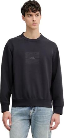 A|X Armani Exchange Homme, Sweatshirts et sweats &agrave; capuche, Bleu, Taille: S SweaT-shirt Ras du Cou