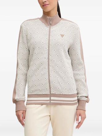 Guess Co sweat zipp&eacute; &agrave; logo 4G - Tons neutres