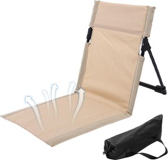 Generico Beach Tumbar Reisestuhl, tragbar, leicht, wasserdicht, solarbetrieben, verstellbare R&uuml;ckenlehne, entspannender Strandstuhl f&uuml;r Br&auml;unung, Reisen, Innen