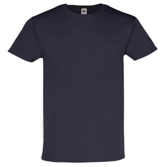 Fruit Of The Loom Iconic 195 Ringspun Premium T | T-Shirt Herren & Damen - 100% Baumwolle, hochwertig & weich, ideal f&uuml;r den Alltag, Farbe:deep Navy, Gr&ouml;&szlig;e:2XL