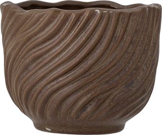 Bloomingville Creative Collection Sella Blumentopf, Braun, Steingut, T14xH11 cm