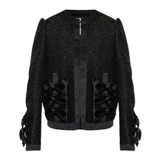 Comme Des Gar&ccedil;ons Blazer mit schimmernden Applikationen - - Jackets - Damen - Schwarzk - M