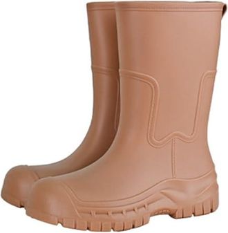 Generic Bottes en caoutchouc pour femme - Bottes de pluie mi-hautes - Bottes de pluie en caoutchouc - Bottes de pluie - Bottes de pluie - Bottes de pluie - Bo