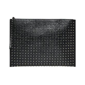 John Richmond Pochette con Borchie All-Over - - Bags - Herren - Schwarzk - ONE SIZE