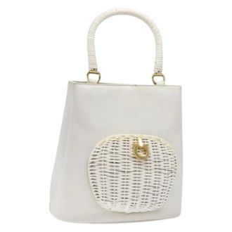 Ferragamo Sac &agrave; main en cuir Pre-owned - Femme - Pre-owned - Blanc - Taille: ONE Size