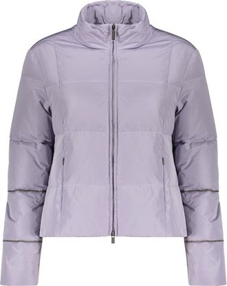 Fabiana Filippi Femme, Vestes, Violet, Taille: 36 FR Doudoune matelassée avec détails de perles