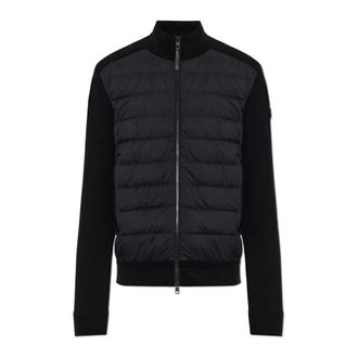 Moncler Homme, Pulls, Noir, Taille: L Cardigan matelass&eacute;