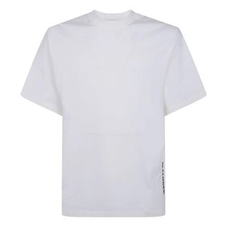 Jil Sander Rundhalsausschnitt Kurzarm T-Shirt mit Print - - Tops - Herren - Wei&szlig; - L