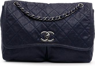Chanel Hobo Bags - Large Quilted Calfskin Natural Beauty Split Pocket - Gr. unisize - in Blau - für Damen