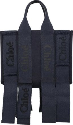 Chloé Shopper & Totes - Small Woody Tote Bag Blue - Gr. unisize - in Blau - für Damen