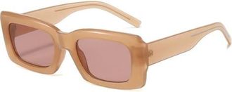 Generic Lunettes De Soleil Carr&eacute;es For Hommes, Id&eacute;ales For Les Activit&eacute;s Plein Air, Vacances Ou D&eacute;placements(Brown)