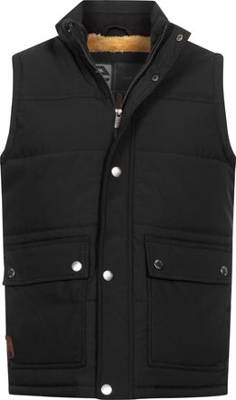 Indicode Herren INBellmil gef&uuml;tterte Steppweste mit Rei&szlig;verschluss und Stehkragen | Markenweste f&uuml;r M&auml;nner Black, XXL