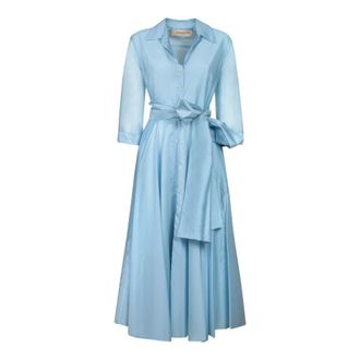 Blanca Vita Femme, Robes, Bleu, Taille: 38 FR Allia 1824 Pervinca
