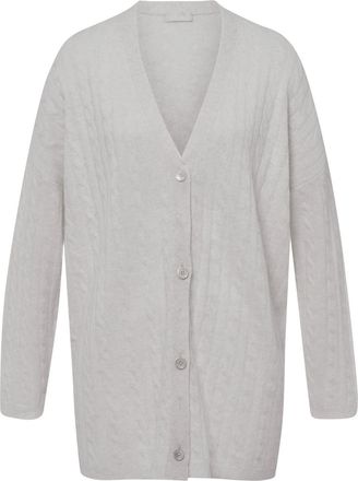 Peter Hahn Long-Strickjacke Peter Hahn grau