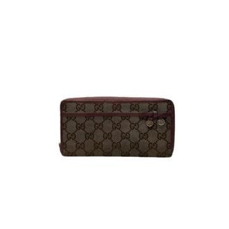 Gucci Portefeuille Vintage Pre-owned - Femme - Pre-owned - Brun - Taille: ONE Size