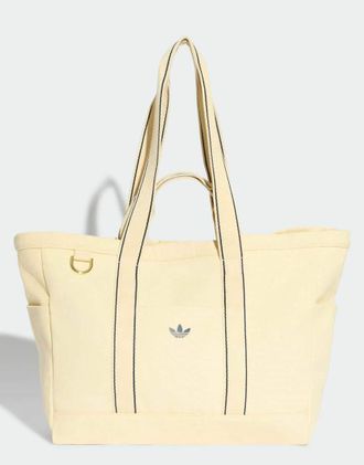 adidas adidas Originals Stofftasche in Warm Vanilla und Indigo-Gelb