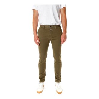 Closed Slim Fit Chino Hose - - Trousers - Herren - Gr&uuml;n - W31 L32
