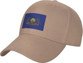 Generic Casquette Baseball Effet De Texture du Drapeau De Pennsylvanie Anti-Soleil Cap Respirant,Anti UV Casquette De Sport pour Sport Homme Camping