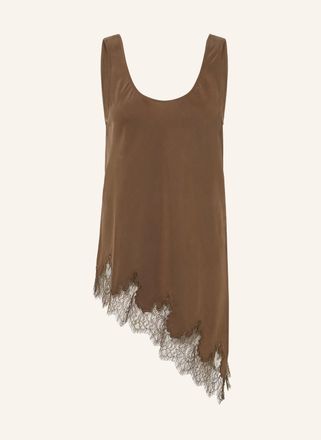 Moss Copenhagen Msch Copenhagen Top Mschvictoria Thea Mit Spitze braun