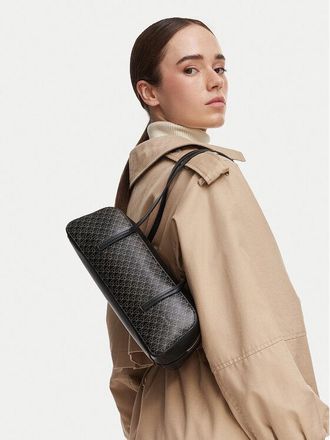 Calvin Klein Handtasche Emblem Aop Bauletto LV04F3585G Schwarz