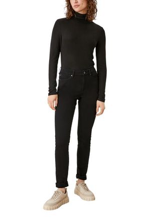 s.Oliver Damen Skinny Jeans IZABELLl BI Stretch hoher Bund schwarz 2110558-40-99Z8blackstre- W40 / L30