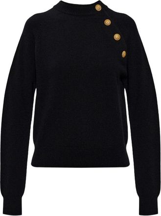 Balmain Pull &agrave; col rond en cachemire Balmain