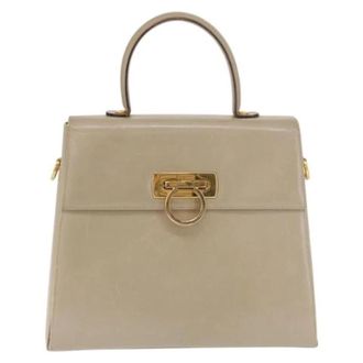 Ferragamo Pre-owned Gancini convertible top handle bag - - Pre-owned - Damen - Beige - ONE SIZE
