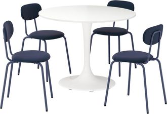 IKEA DOCKSTA / SANDSBERG Tisch und 4 St&uuml;hle