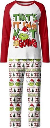 Generic Le Grinch Pyjama Noel Famille De Grinch Ensemble Garcon Enfant Vetement Hiver Chaud Et Doux Coton Assorti Noël The Femme Bebe Homme Adulte Deguisement