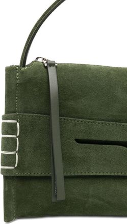 032c Suede Top Handle Shoulder Bag - Olive