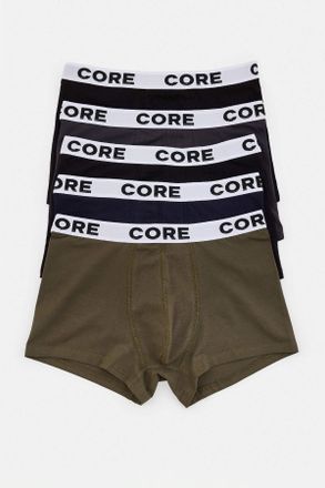 Trendyol MAN Herren 5er Pack Mehrfarbig Einfarbig Boxer Shorts