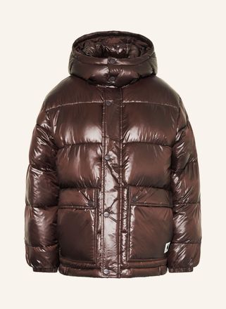 Carhartt Work in Progress Carhartt Wip Steppjacke Benson Mit Abnehmbarer Kapuze braun