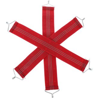 NUOBESTY 3 St&uuml;ck Verst&auml;rkte Elastikb&auml;nder f&uuml;r Relaxsessel Dicke Befestigungsgurte in Rot Flexible Stuhlriemen zur Stabilen Fixierung und Bequemen Nutzung im In