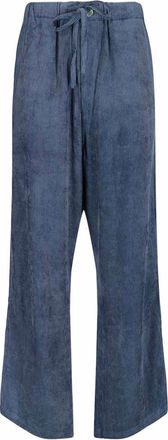 MYTHINKS Pantalons D&eacute;contract&eacute;s - Bleu