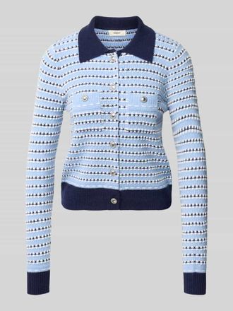 Suncoo Strickjacke aus Leinen-Mix mit Polokragen Modell GUALEM
