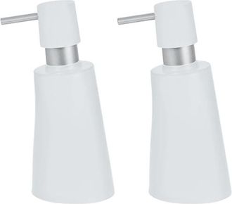 Spirella Move 10.09588 Seifenspender, Polypropylen, Frosty White (Packung mit 2)