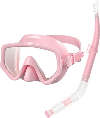 Generic Schnorchel | Silikon Tauch- und Schnorchelset | Panorama Weitsicht Silikon Tauchbrille Mit Gesichtsbedeckung F&uuml;r Wassersport Enthusiasten Und Erwachse