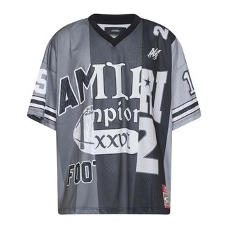 Amiri Homme, Tops, Noir, Taille: XL T-shirt oversize asym&eacute;trique