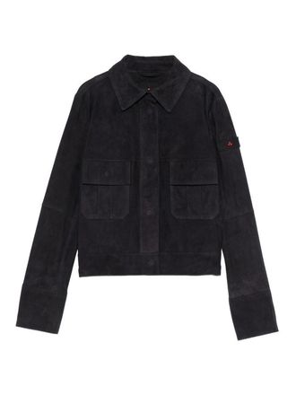Peuterey Blouson En Cuir - Bleu