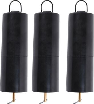 Yardwe 12 STK Windspiel Motor Batterie, H&auml;ngender Rotierender Motor, 4 x 14.5 cm, Schwarzer, Plastik, f&uuml;r Innen- und Au&szlig;endekor, Entfernen