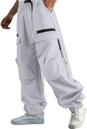 Generic Pantalon l&eacute;ger et respirant pour homme pour lentra&icirc;nement d&eacute;t&eacute; et la course &agrave; pied &agrave; s&eacute;chage rapide avec taille &eacute;lastique, gris, XXL