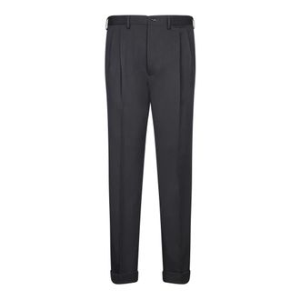 Dell'Oglio Homme, Pantalons, Noir, Taille: 2XL Pantalon Noir pour Homme Aw24