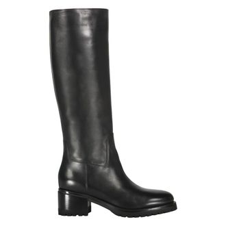 Santoni Hohe Lederstiefel - - Shoes - Damen - Schwarzk - 38 EU