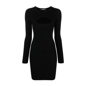 Dsquared2 Schwarzes Mini-Kleid mit Cut-Outs - - Dresses - Damen - Schwarzk - L