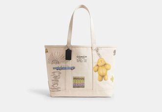 Coach Utility-Tote Mit Skizzen-Print